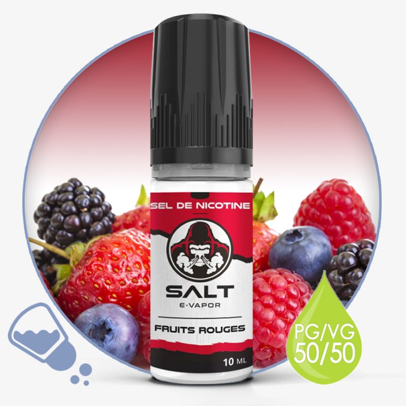 Eliquide sels de nicotine Fruits Rouges Salt E-Vapor : 6,21