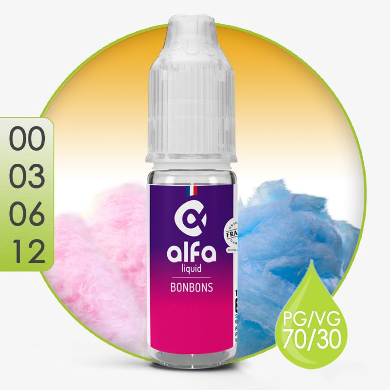 Eliquide Barbe à Papa Alfaliquid à partir de 4,43 € livré